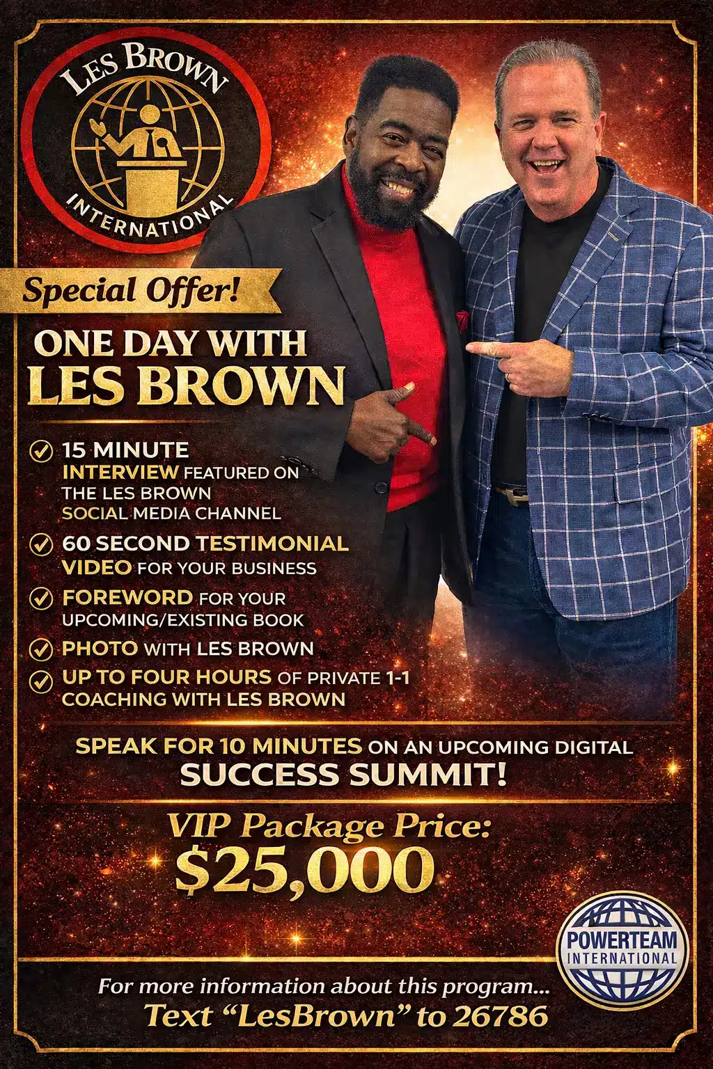 One Day with Les Brown – Rainmaker Summit